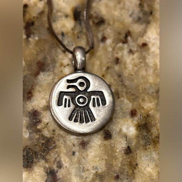 Jewelry | Vintage Mexican Aztec Silver Bird Necklace 1 Inches Long ...